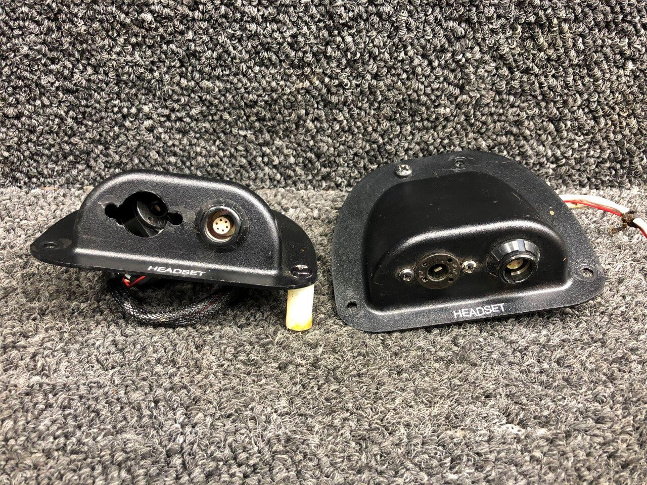 TJ-120, C710-4 Robinson R44II Headset Jack Set with Dual Covers ...