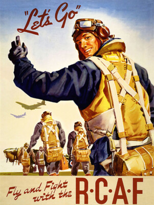 Let's Go Fly & Fight With The RCAF Vintage Canada World War II ...