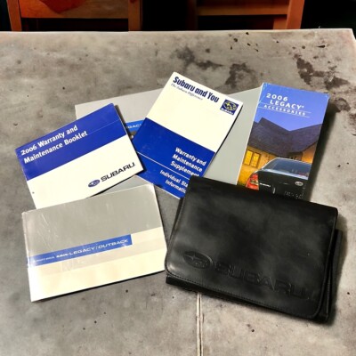Subaru 2006 Legacy Outback OEM Owner's Manual Leather Case Bag Storage ...