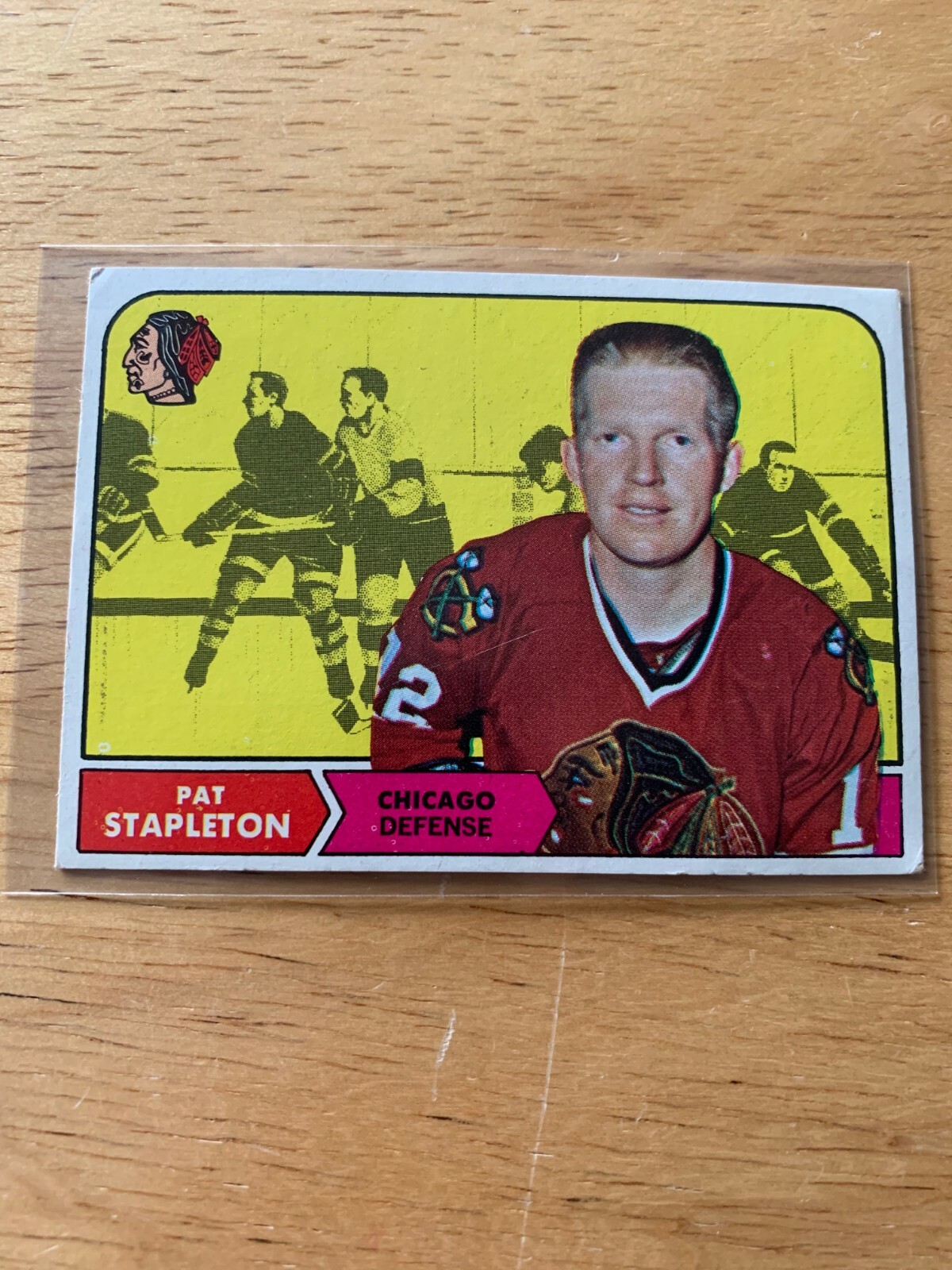 Topps Hockey 1968-69 Chicago Blackhawks Pat Stapleton Card #15 | eBay