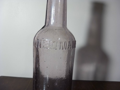 Rare Antique NEWMAN’S Lavender Amethyst Purple Glass Bottle Australian ...
