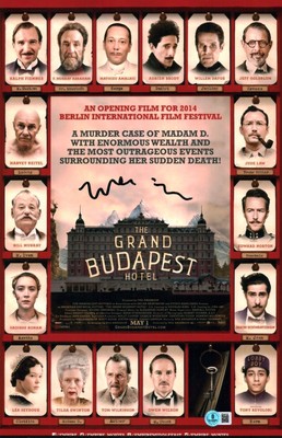 Wes Anderson Signed Grand Budapest Hotel Director Autograph 11x17 Photo ...