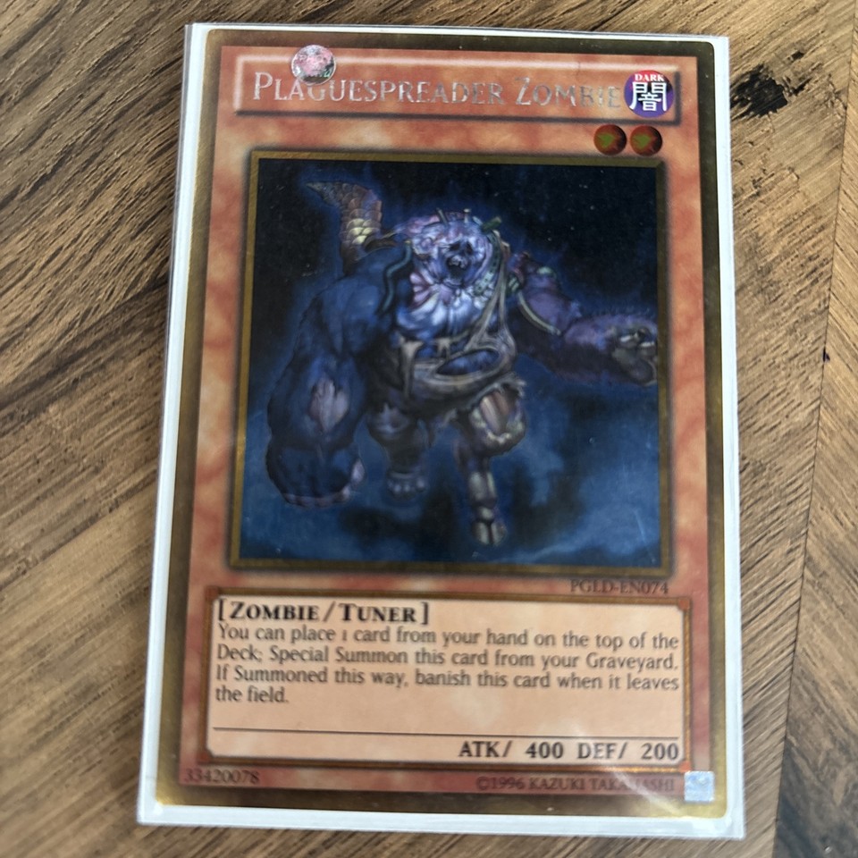 Plaguespreader Zombie PGLD-EN074 GOLD RARE YuGiOh Card | eBay
