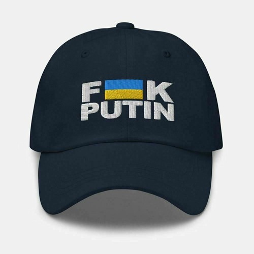 F Putin Hat Puck FutIn Ukraine Flag Cap Ukrainian Embroidered Baseball ...