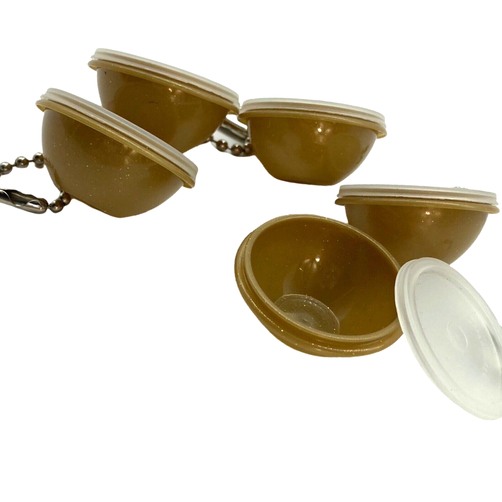 Tupperware Mini Wonderlier Bowl Keychain VTG Gold Sparkle Sealed Set of ...
