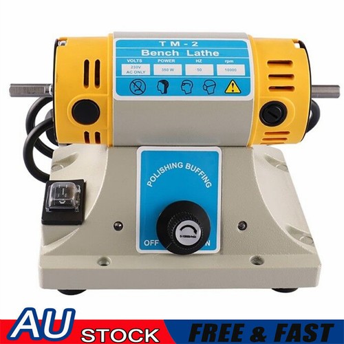 220V TM-2 Gem Jewelry Rock Bench Polishing grinding machine Lathe ...