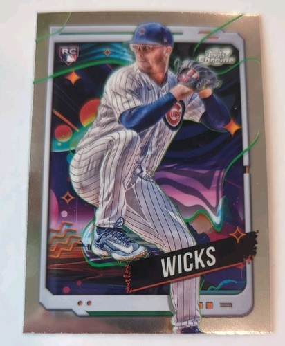 JORDAN WICKS 2024 Topps Chrome Cosmic Rookie Card RC #138 Chicago Cubs ...