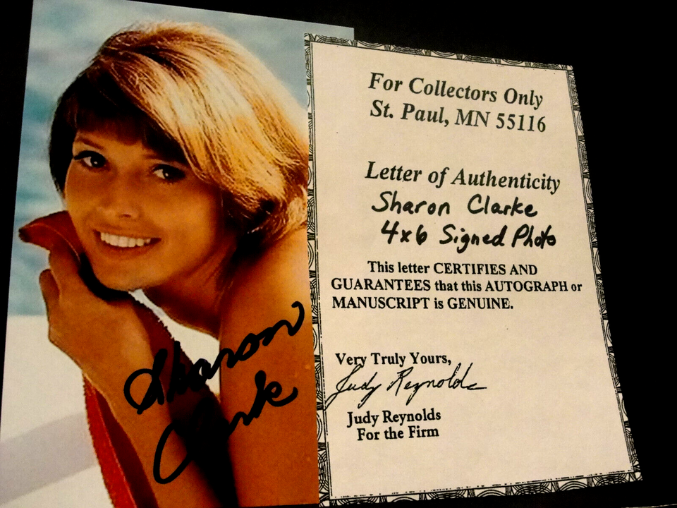 Sharon Clark Signed Autograph 4x6 Photo w/COA- Playboy-Little Dragons ...