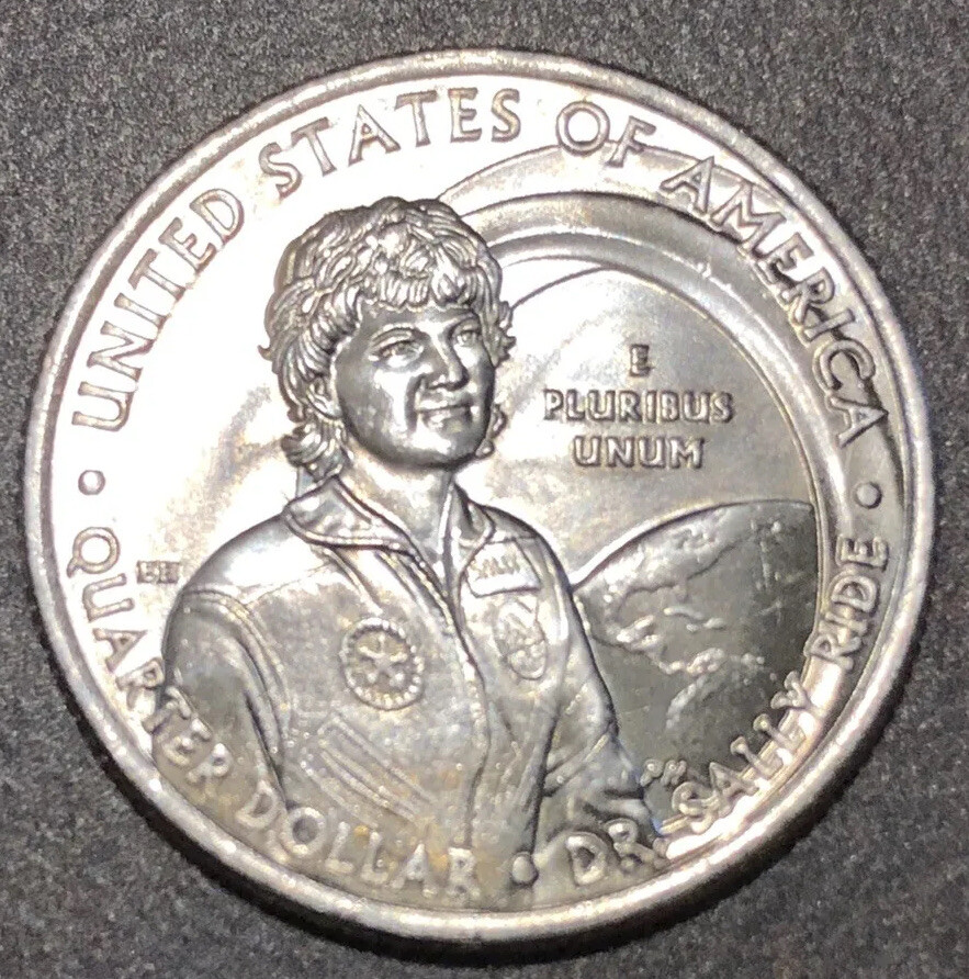 2022 P Dr. Sally Ride Quarter Error Strong Ghost Comet Tail | eBay