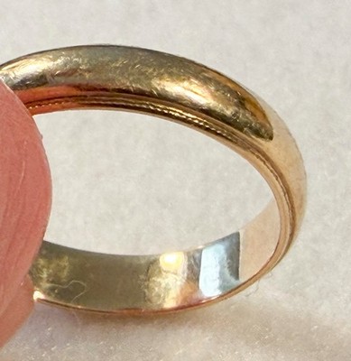 Men’s 14K Yellow Gold Wedding Ring 4 mm Wide - Size 10 - 4.72 Grams | eBay