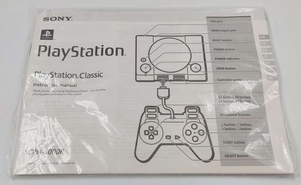 Sony Playstation Classic Mini PS1 Video Games Console 20 Preloaded ...