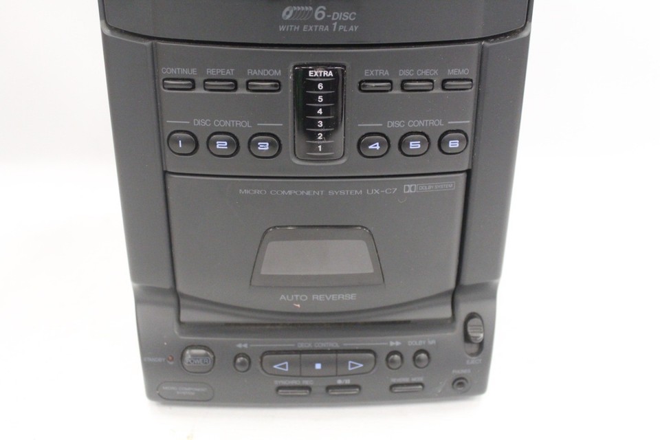 JVC UX-C7 Micro Component System W/ 2x UX-B1008 Bookshelf Speakers ...