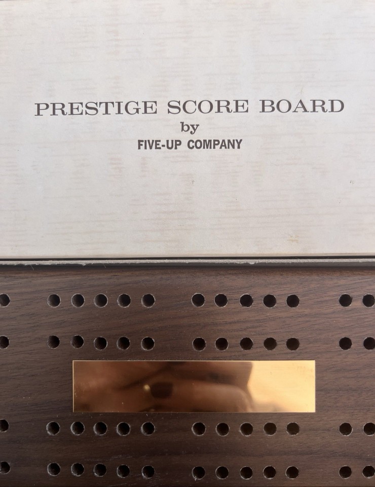 Vintage Prestige Cribbage Score Board Five Up Company In Box | eBay