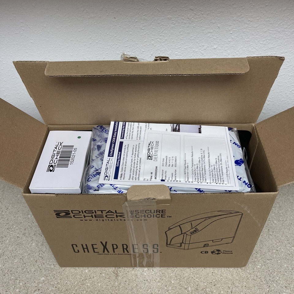 Digital Check CheXpress 30 CX30 Non InkJet Check Scanner 152000-01 | eBay