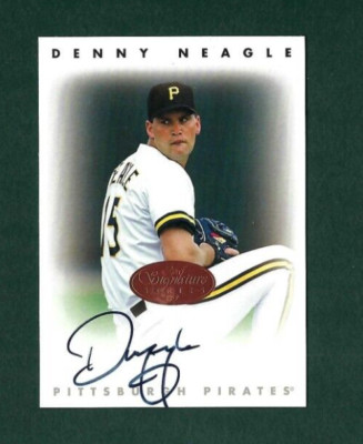 1996 Leaf Signature Series Bronze Autograph Denny Neagle Pittsburgh ...