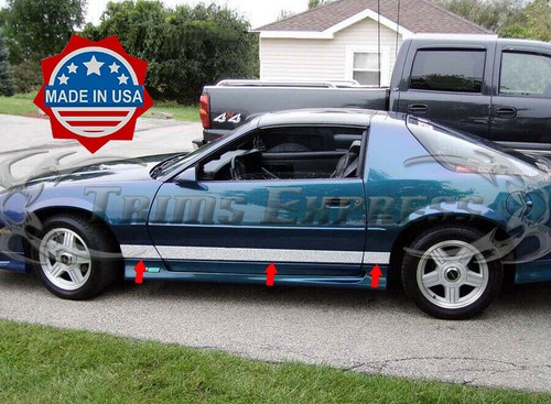 1982-1992 Chevy Camaro Rocker Panel Trim Side Molding Stainless Steel 4 ...