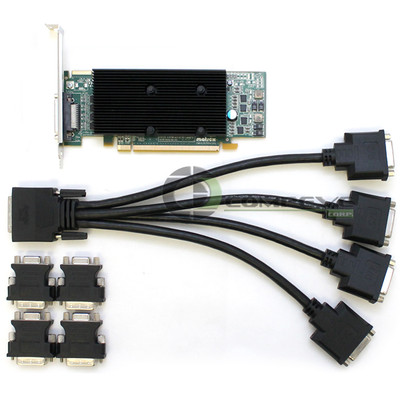 Matrox M9140 512MB DDR2 SDRAM PCIe x16 Quad Graphics Video Card M9140 ...