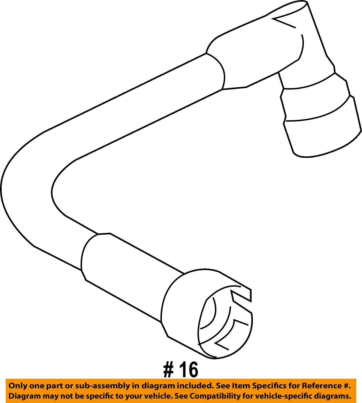 Ford OEM Emission Vent Hose DL3Z6A664A Dl3z-6a664-a for sale online | eBay