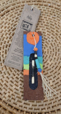 African Hand Made Paper Book Mark Zimbabwe Beads Recycled Fair Trade | eBay