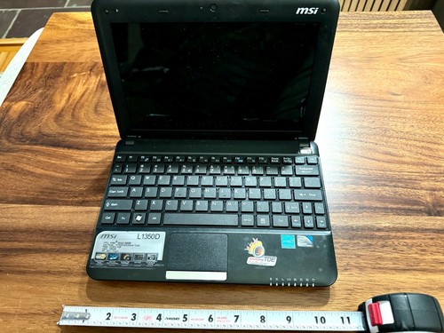 MSI L1350D MS-N014 Netbook Laptop 10.1" Windows 7 | eBay