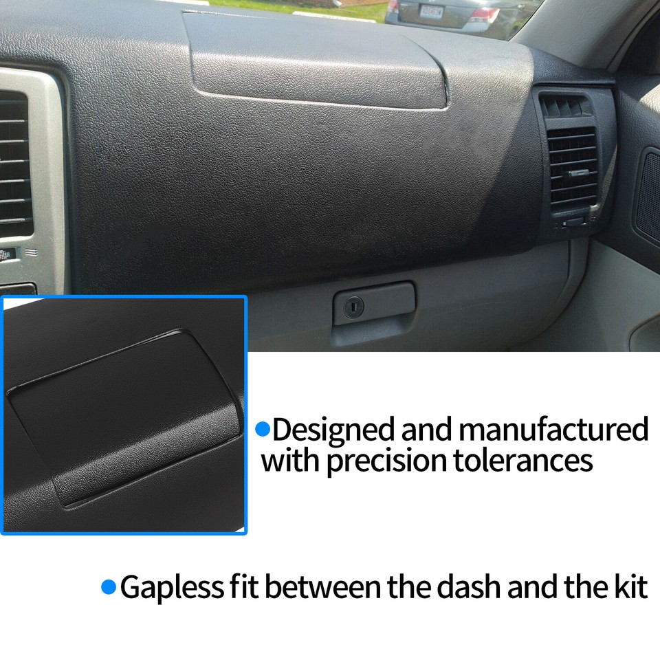 Overlay Dash Cover Dashboard Black For Toyota 4Runner 2003-2009 W ...
