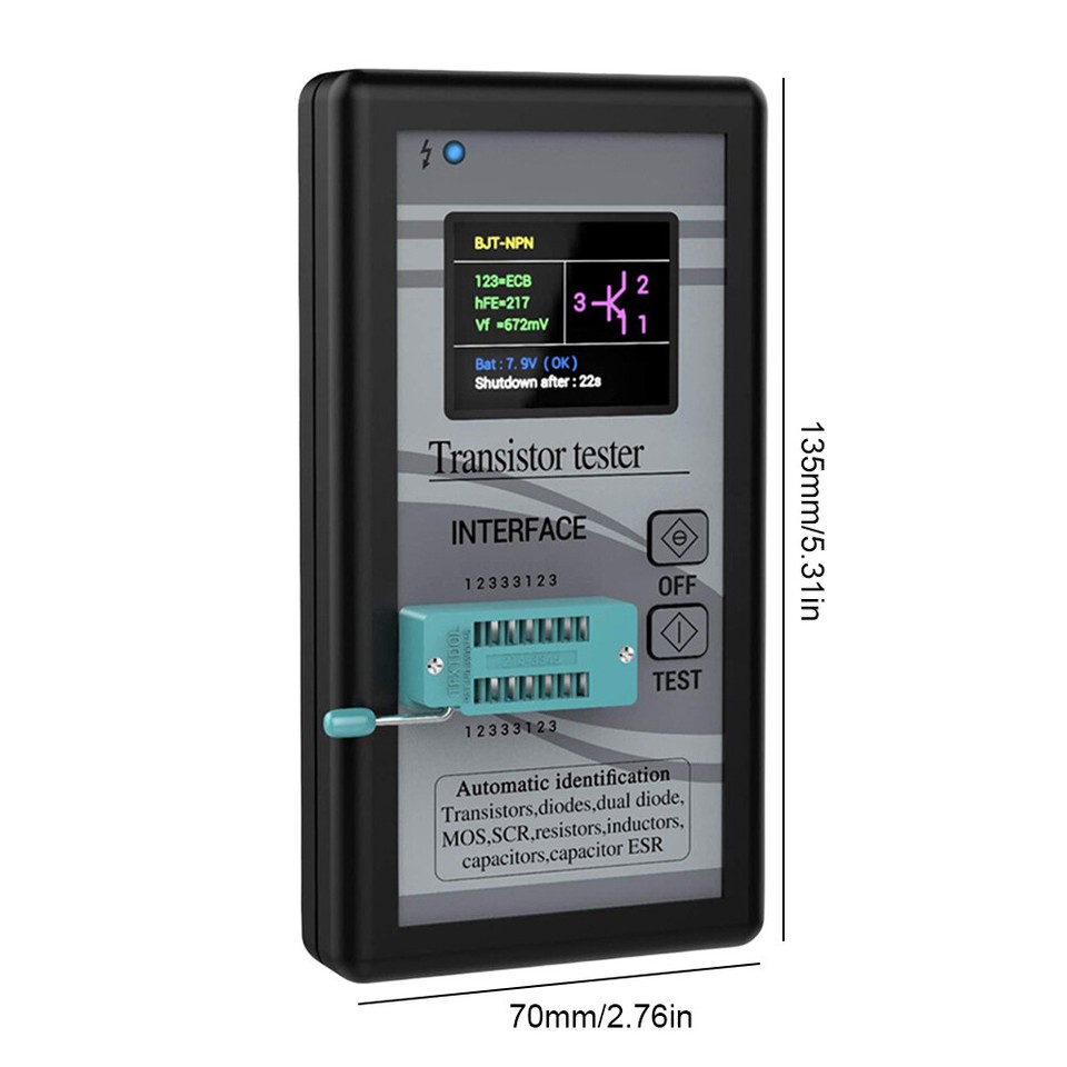 M328 Transistor Testers Multifunction ESR MOS Meter Automatic Checker ...