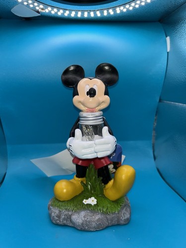 Disney Mickey Mouse Solar Lantern Garden Statue 8” NEW! | eBay