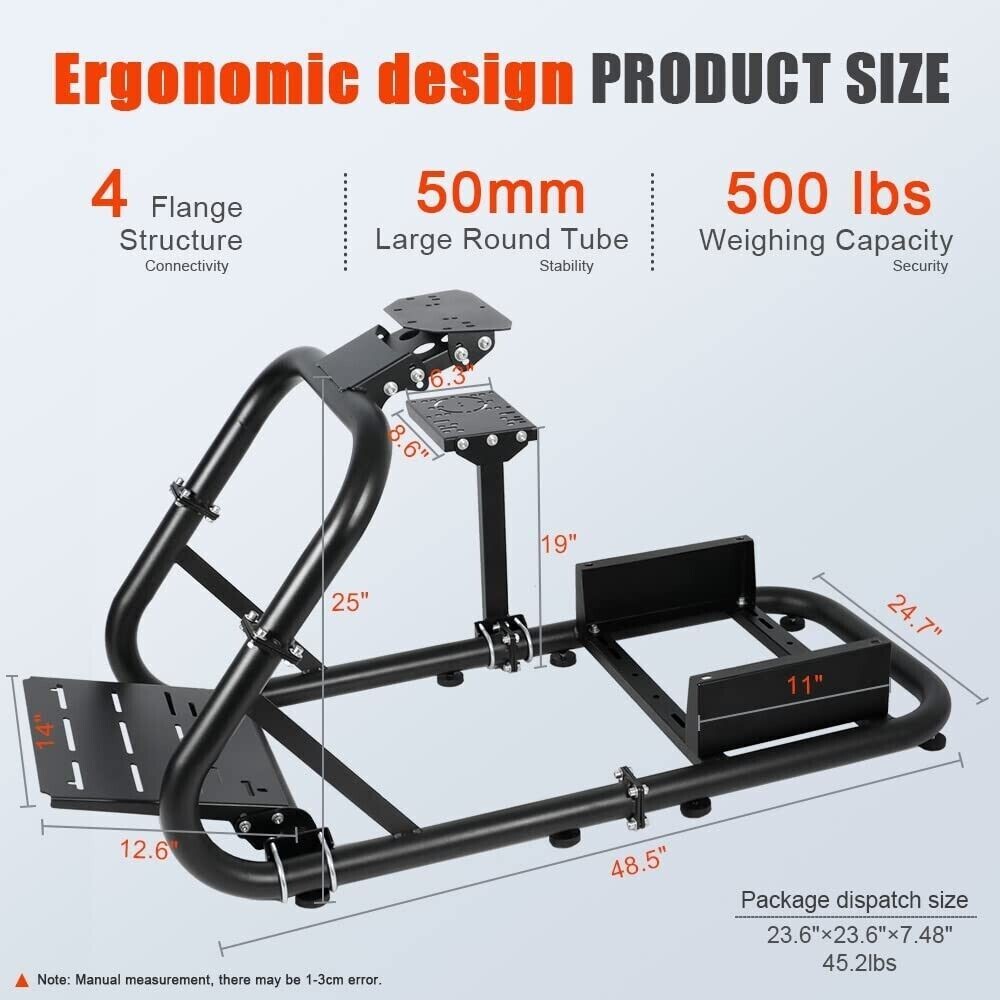 Supllueer Racing Wheel Frame Simulator Cockpit Rahmen passend für ...