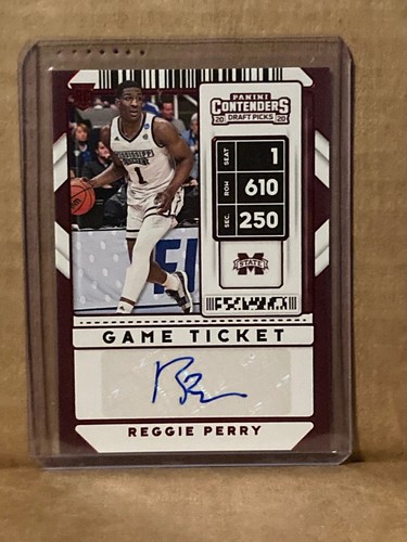 Reggie Perry 2020 Panini Contenders Draft Picks Auto #1 | eBay