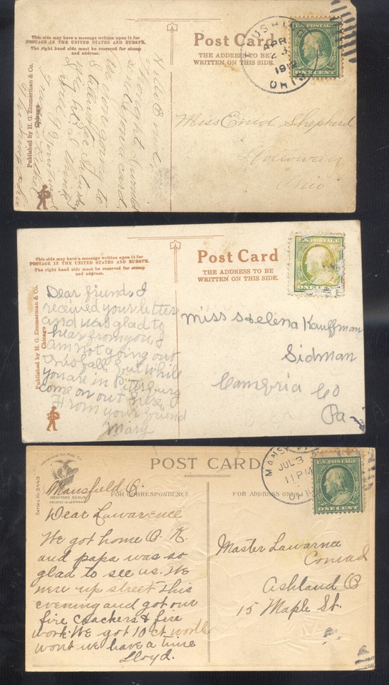 PRETTY WOMAN GIRL WOMEN LOT OF 3 VINTAGE POSTCARDS VICTORIAN ERA ...