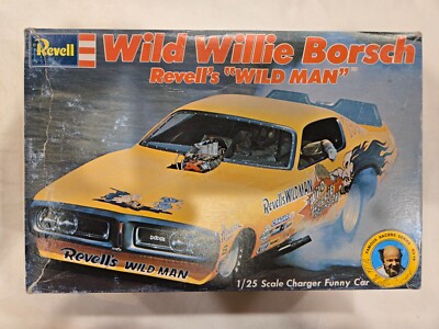 1973 Revell "Wild Man" Willie Borsch Funny Car, H-1450 1/25th Model Kit ...