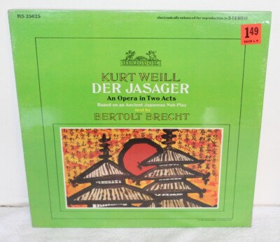 Kurt Weill: Der Jasager ~ An Opera in Two Acts ~ 1966 Helidor HS-25025 ...