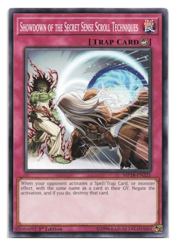 Showdown of the Secret Sense Scroll Techniques #MP18-EN221 2018 tcg | eBay