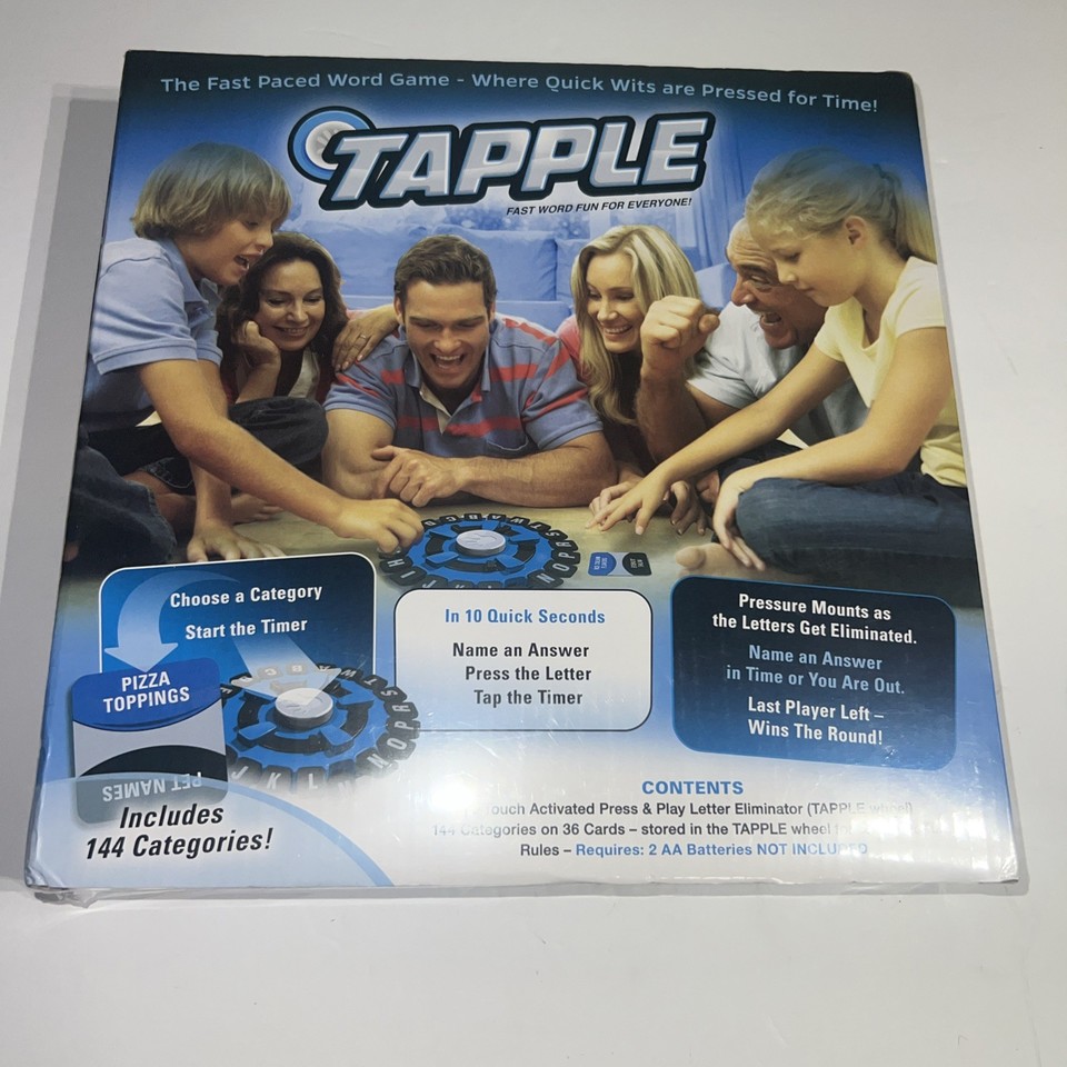 Tapple Board Game Fast-Paced Word Game for Families SEALED | eBay