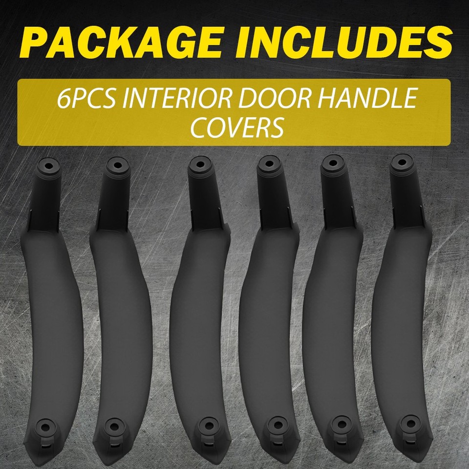 6X For BMW E70 X5 X6 2008-14 Left Right Inner Door Handle Pull Trim ...