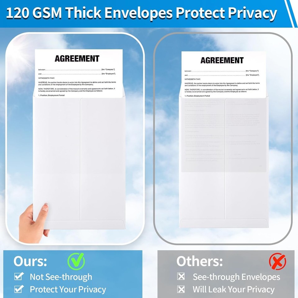 100 Pack Catalog Mailing Envelopes Mailers Peel Self Seal White 6x9 ...