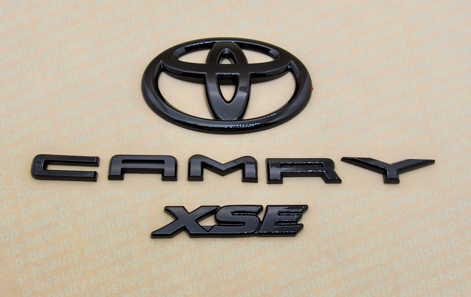 Toyota Camry Xse Black Emblem Overlay