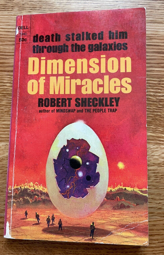 DIMENSIONS OF MIRACLES by Robert Sheckley 1st Dell 1968 Paperback Very ...