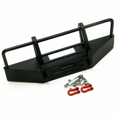 RC Crawler Car Steel Front Bumper Bull Bar With Shackles 1/10 RC4WD II ...