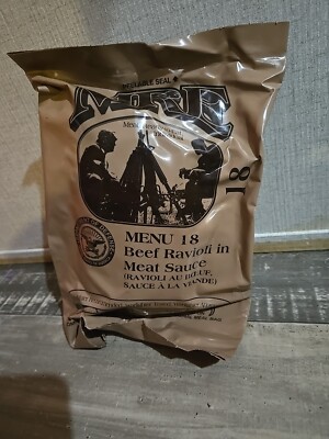 MRE Menu 18 Beef Ravioli In Meat Sauce Military Camping Survival | eBay