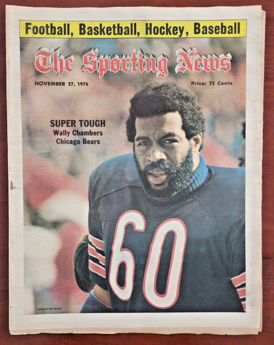 November 27, 1976-The Sporting News -Wally Chambers-Chicago Bears | eBay