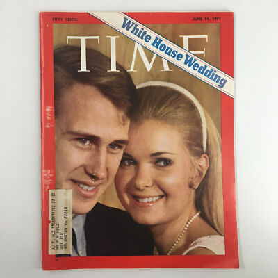 VTG Time Magazine June 14 1971 Vol. 97 No. 24 The White House Wedding ...
