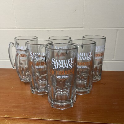 Samuel Sam Adams Beer Octoberfest Glass Mug Stein "Raise the Stein ...