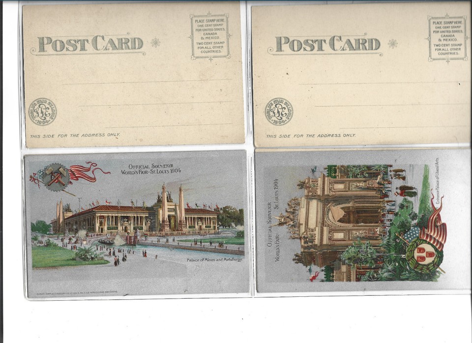 1904 St Louis World's Fair Postcards - Samuel Cupples -Short Set (6 ...