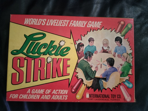 VTG 1972 LUCKIE STRIKE FAMILY CARD GAME by INTERNATIONAL TOY CO. UP TO ...