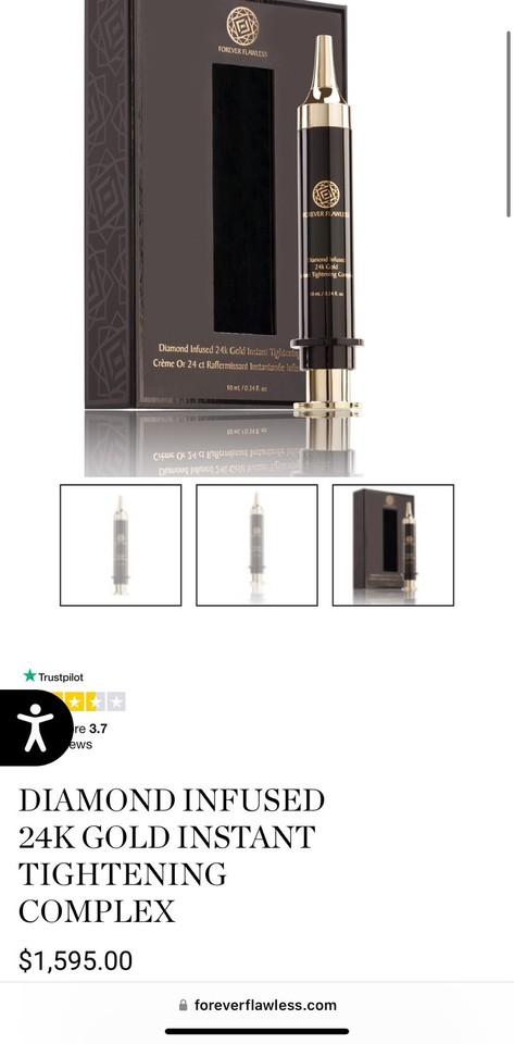 Forever Flawless Diamond Infused 24k Gold Instant Tightening Complex 10 ...