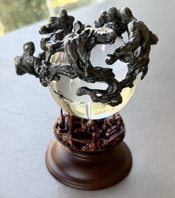 Noble Collection Harry Potter Crystal Ball Pewter Dementors Hogwarts ...