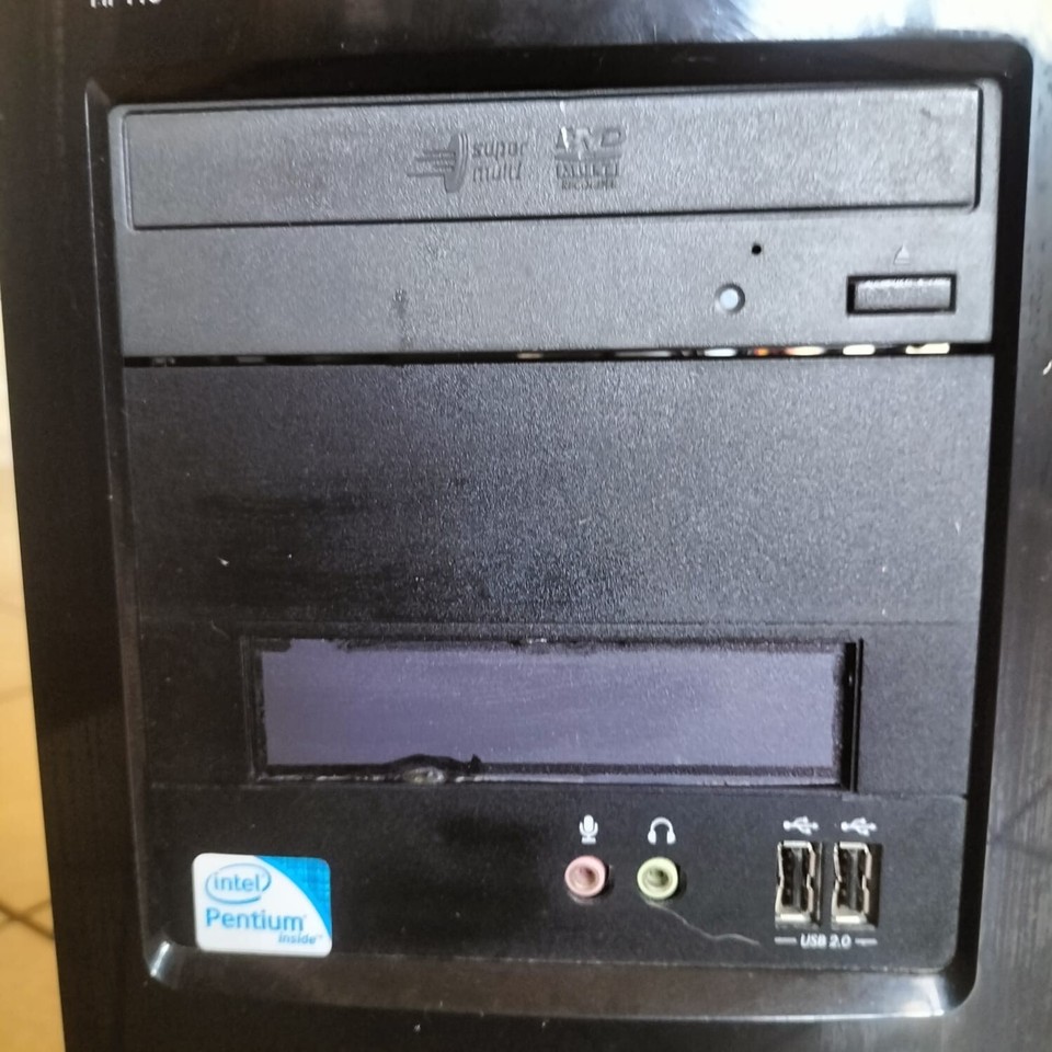 Vintage PC WIndows XP CPU Intel Core Duo 2.7GHz HD 500GB RAM 2GB HP Pro ...