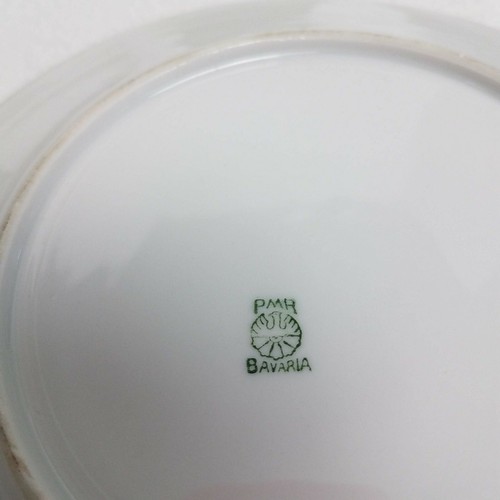 PMR Bavaria Jaeger Bone China Delicate Rose Edged Cake Plates Set of 6* ...