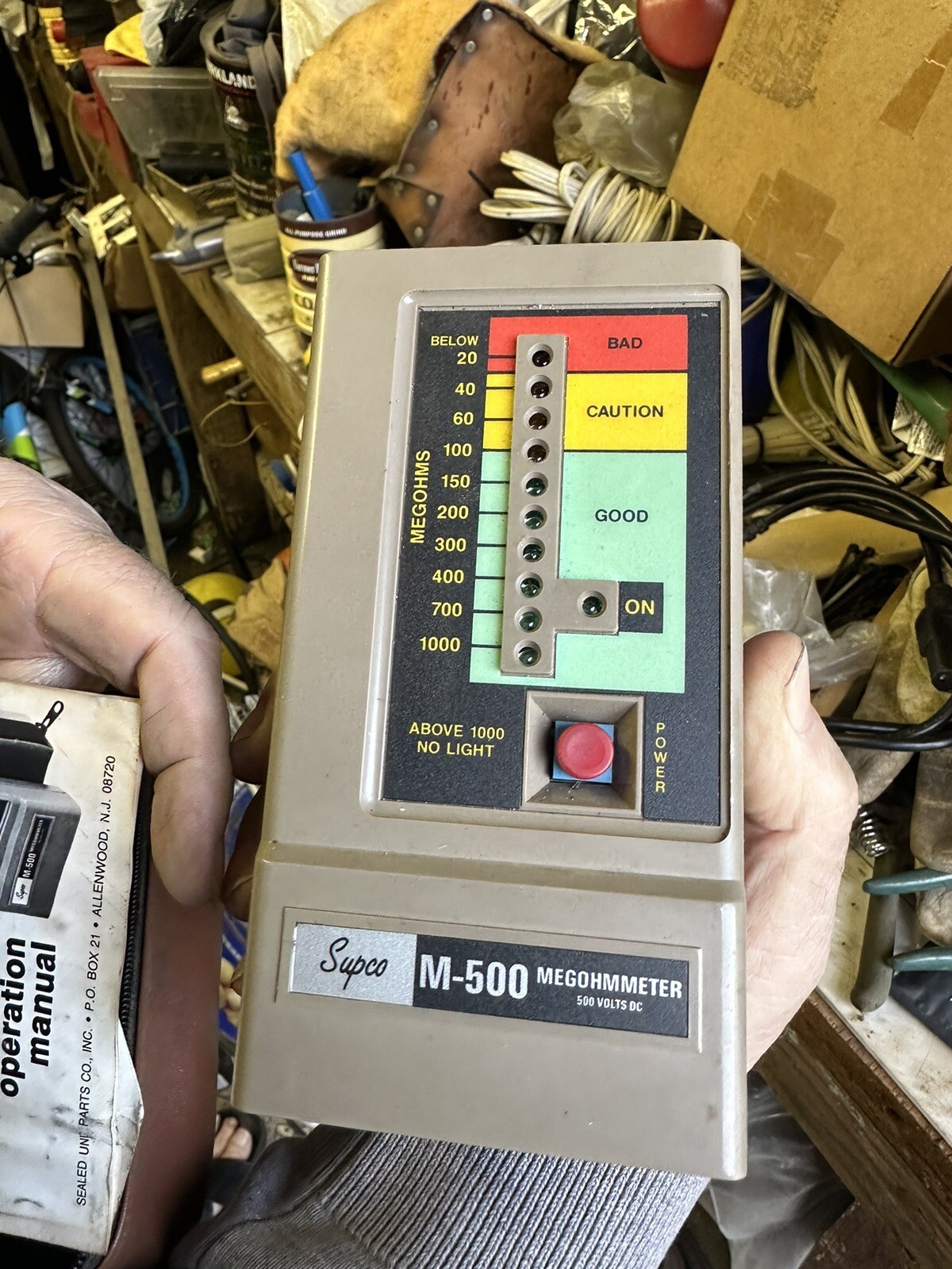 SUPCO M500 Insulation Tester/Electronic Megohmmeter with Soft Carrying ...